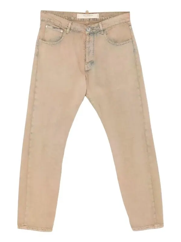 YES LONDON Faded Straight-leg Jeans - Neutrals
