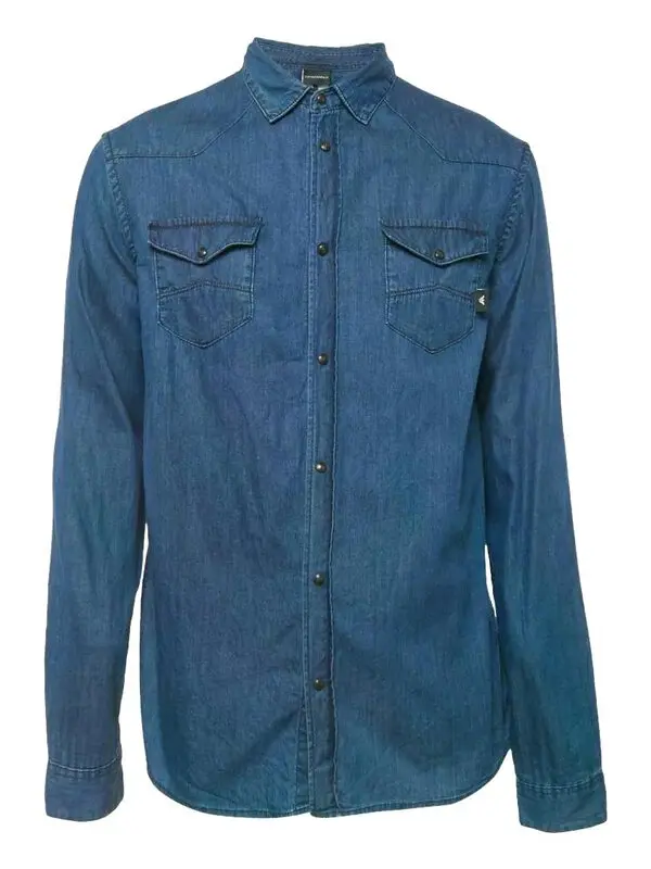 Emporio Armani 2018 Long-sleeve Shirt - Blue