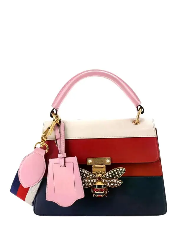 Gucci Queen Margaret Leather Top Handle Bag - Multicolour