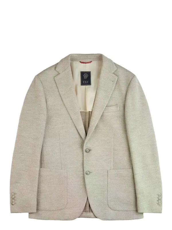 FAY Single-breasted Blazer - Neutrals