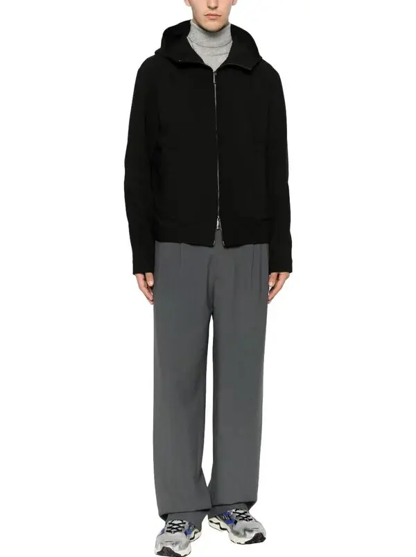 Emporio Armani Hooded Zipped Jacket - Silver