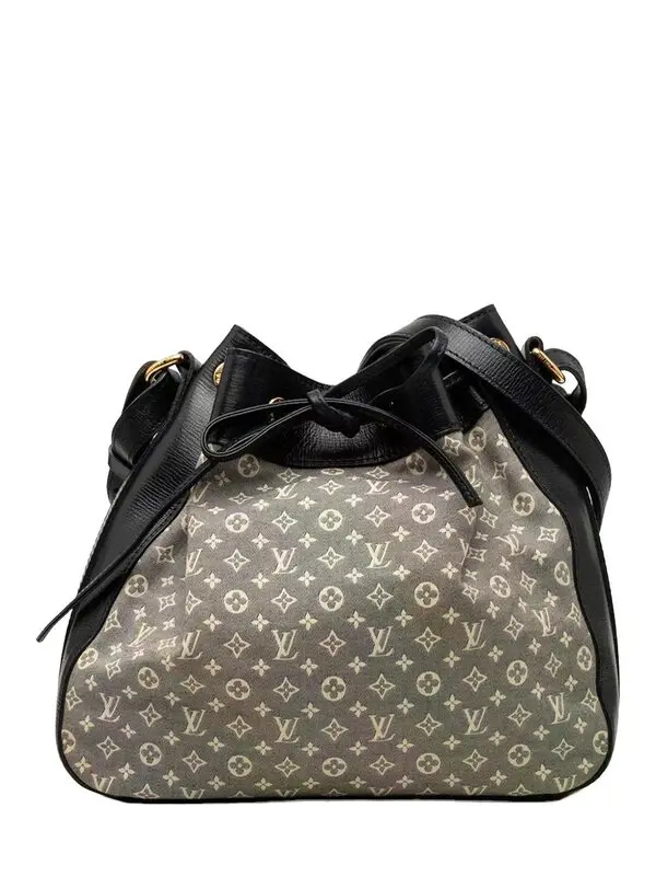 LOUIS VUITTON Monogram Mini Lin Noe Pm Bucket Bag - Grey