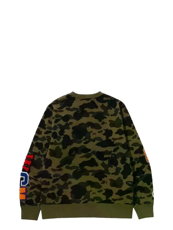 A BATHING APE 1st Camo Shark Sweatshirt - Green