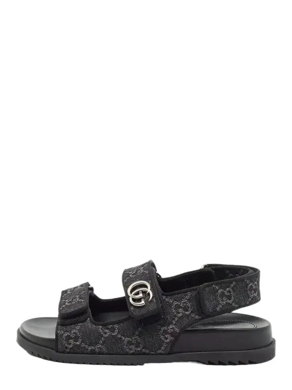 Gucci Double G Slingback Sandals - Black