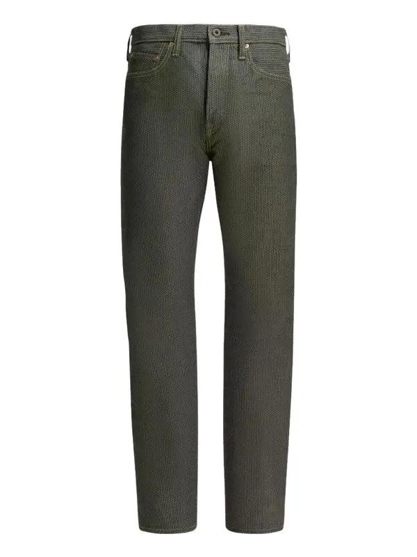 Kapital Textured Straight-leg Jeans - Grey