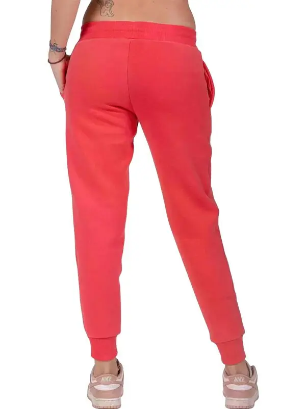 PODHIO Logo Print Drawstring Track Pants - Red