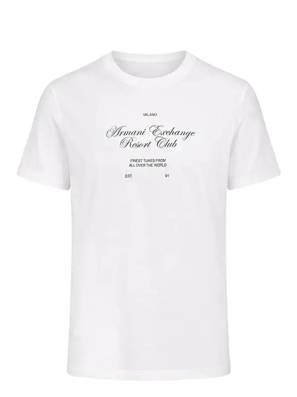 Armani Exchange Logo-print Crew-neck T-shirt - White