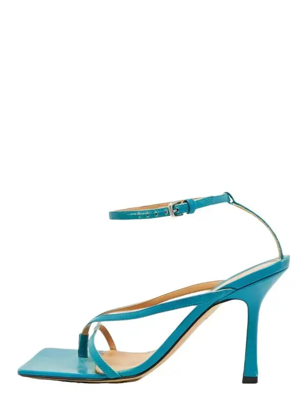 Bottega Veneta Stretch Ankle Strap Sandals - Blue