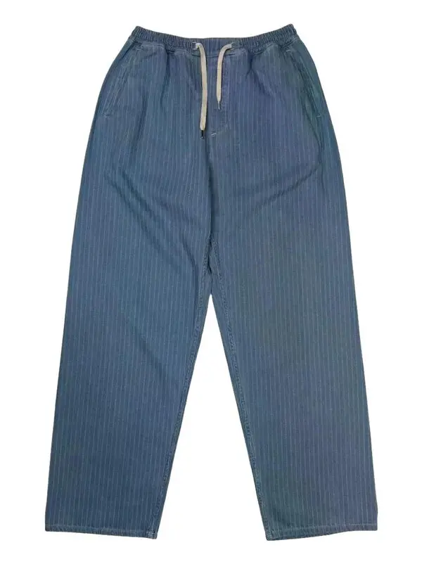 A KIND OF GUISE Distressed Stripe Trousers - Blue