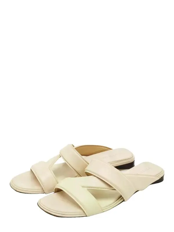Bottega Veneta The Band Leather Slides - Neutrals