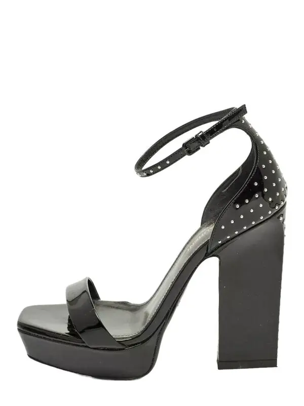Saint Laurent Studded Platform Sandals - Black