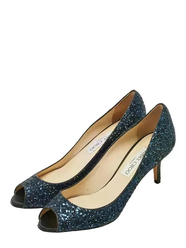 JIMMY CHOO Romy Peep-toe Pumps - Blue