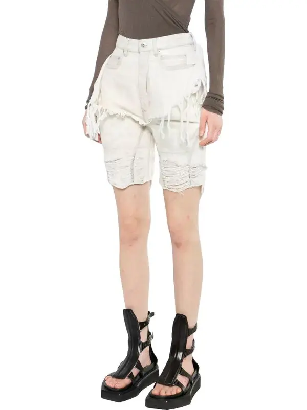 Rick Owens Slivered Shorts - Neutrals