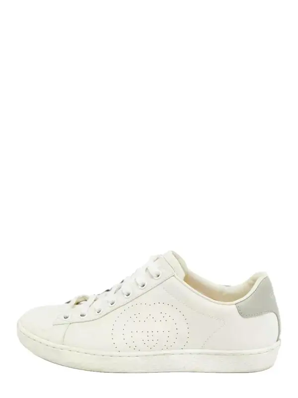 Gucci Ace Interlocking G Leather Sneakers - Neutrals