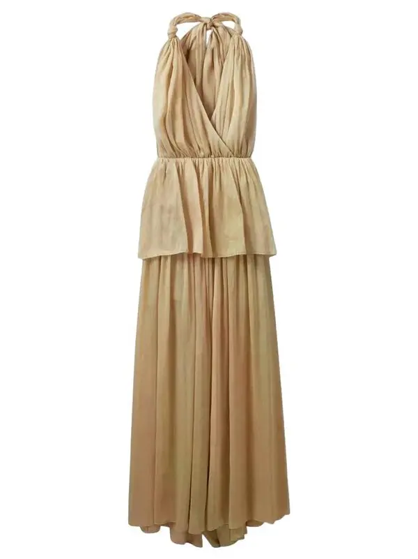 THE GARMENT Prince Tiered Linen Maxi Dress - Neutrals