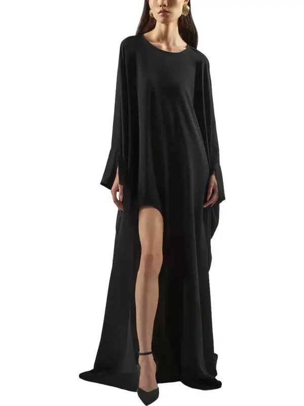 TALLER MARMO Asymmetric Kaftan Dress - Black