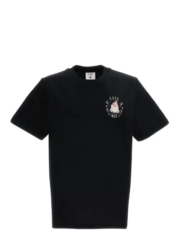 Casablanca Classic Graphic-print T-shirt - Black