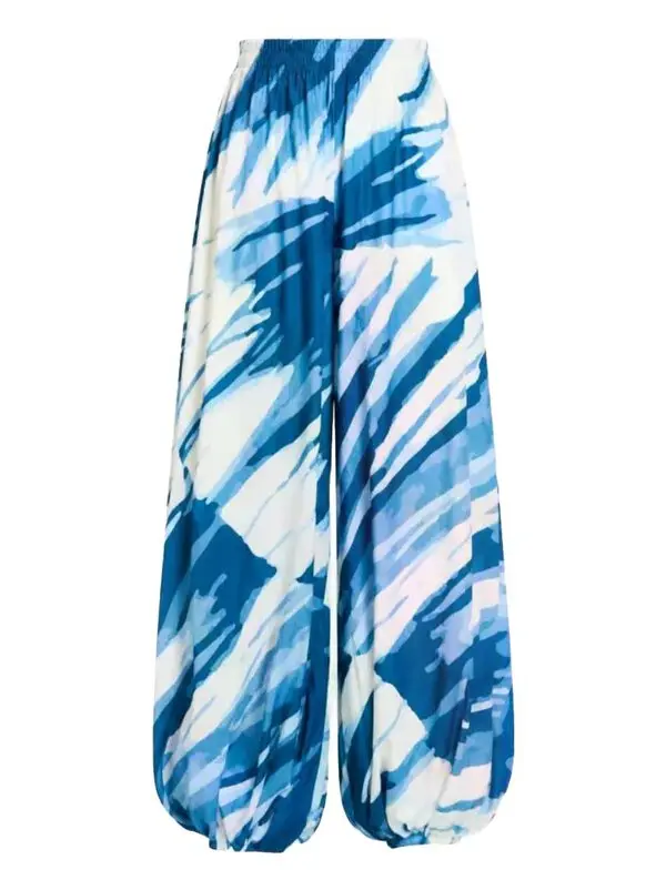 DIARRABLU Graphic Print Balloon-leg Trousers - Blue