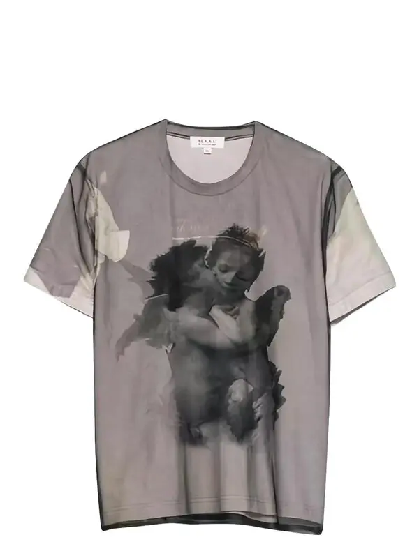 MASU Angel Print T-shirt - Grey