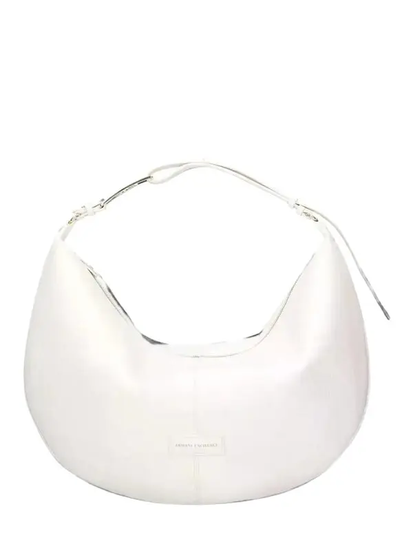 Armani Exchange Logo Plaque Tote Bag - White