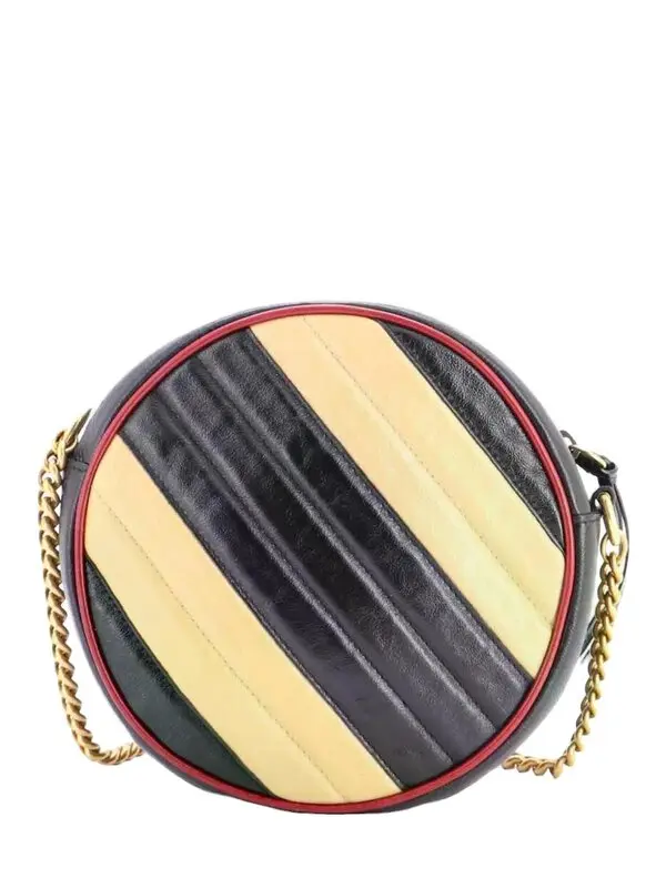 Gucci Gg Marmont Round Shoulder Bag - Black