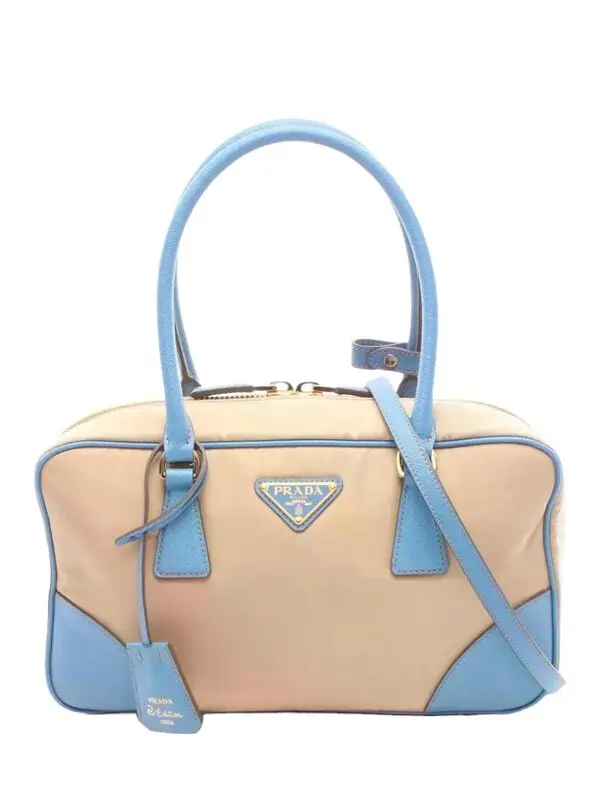 Prada Saffiano Leather Tote Bag - Neutrals