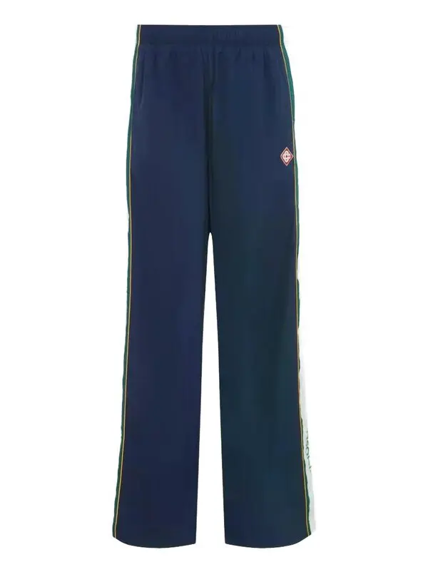 Casablanca Logo-patch Side-stripe Track Pants - Blue