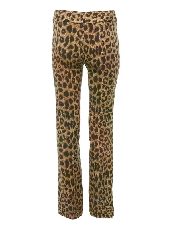 Moschino Animal Print Tailored Trousers - Neutrals