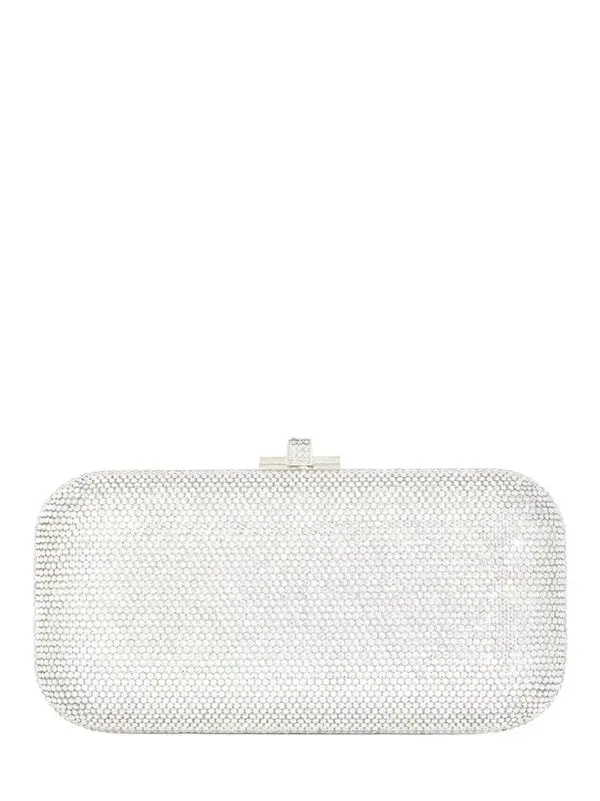 Judith Leiber Crystal-embellished Clutch Bag - Silver