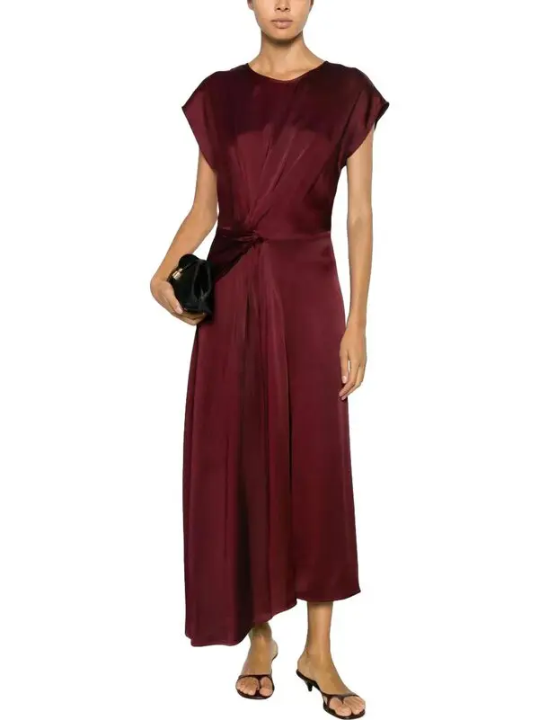 Victoria Beckham Asymmetric Hem Dress - Red