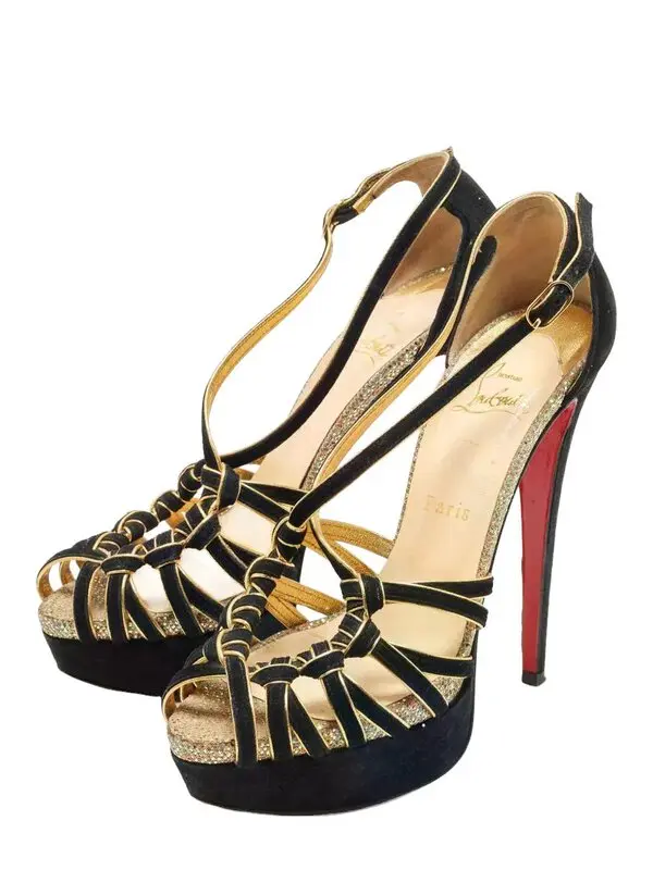 CHRISTIAN LOUBOUTIN Strappy Design Pumps - Black
