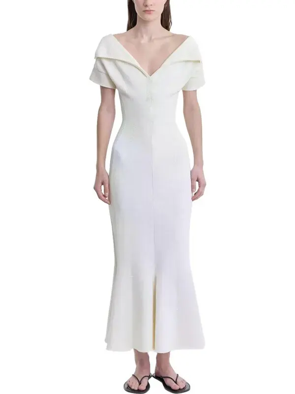 FFORME Zaria Midi Dress In Cream - Neutrals