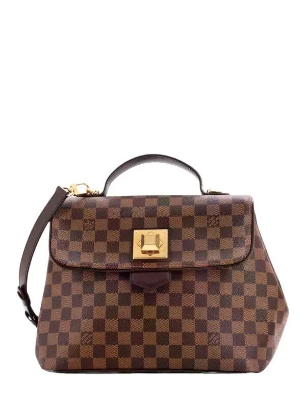 LOUIS VUITTON Damier Mm Bergamo Satchel - Brown