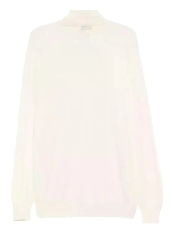 GRAN SASSO Wool Roll Neck Sweater - Neutrals