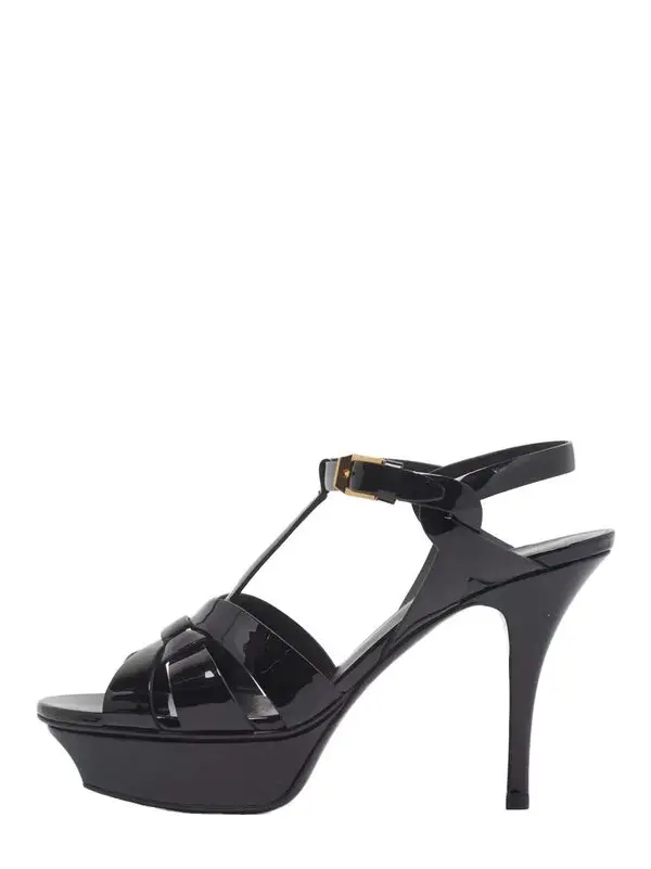 Saint Laurent Tribute Platform Sandals - Black