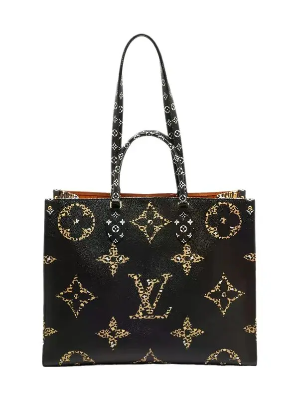 LOUIS VUITTON Monogram Giant Jungle Onthego Tote Bag - Black