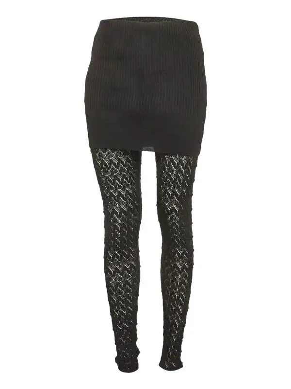 Missoni Stretch Knit Sheer Trousers - Black