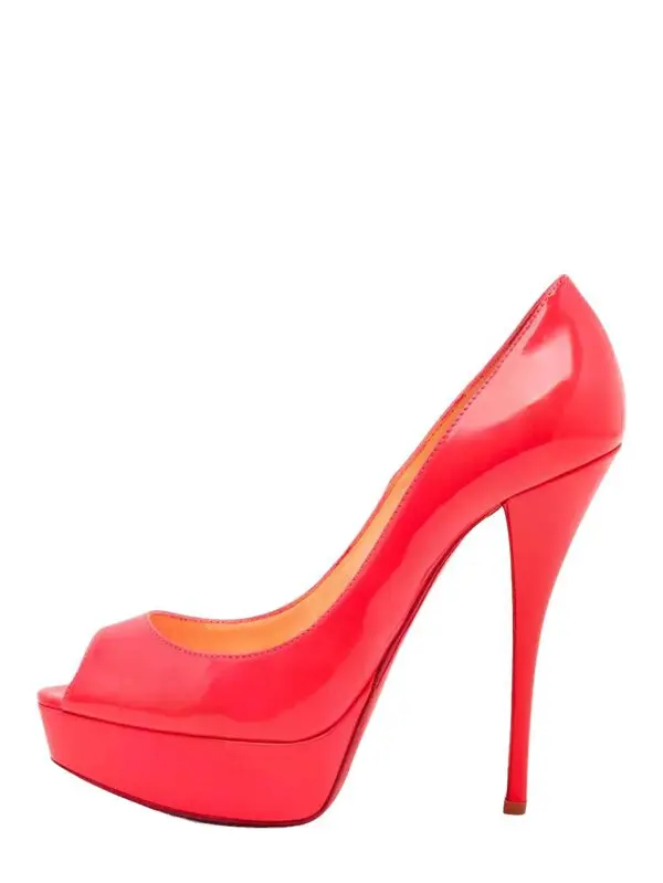 CHRISTIAN LOUBOUTIN Lady Peep Platform Pumps - Pink