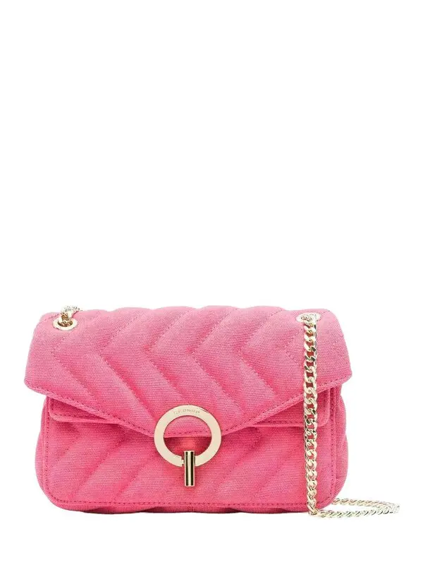 Sandro Matelassé-effect Shoulder Bag - Pink