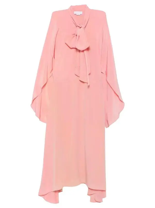 Stella McCartney Asymmetric Draped Sleeve Dress - Pink