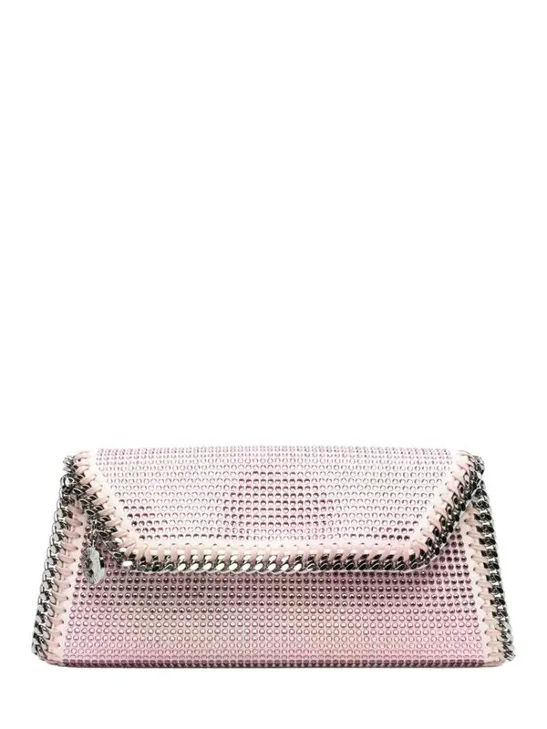 Stella McCartney Falabella Crystal-embellished Clutch Bag - Pink
