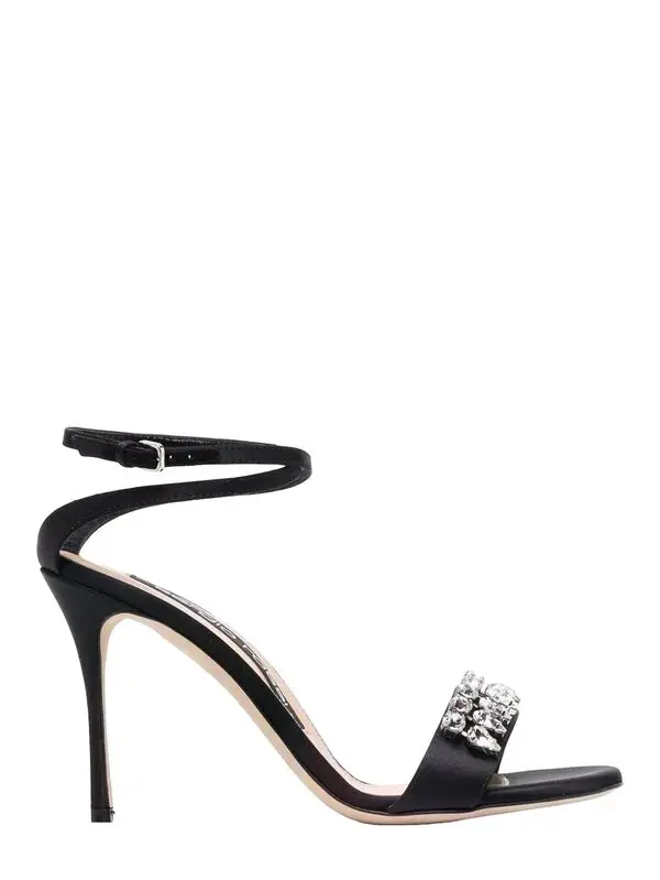SERGIO ROSSI Godiva 90mm Crystal-embellished Sandals - Black