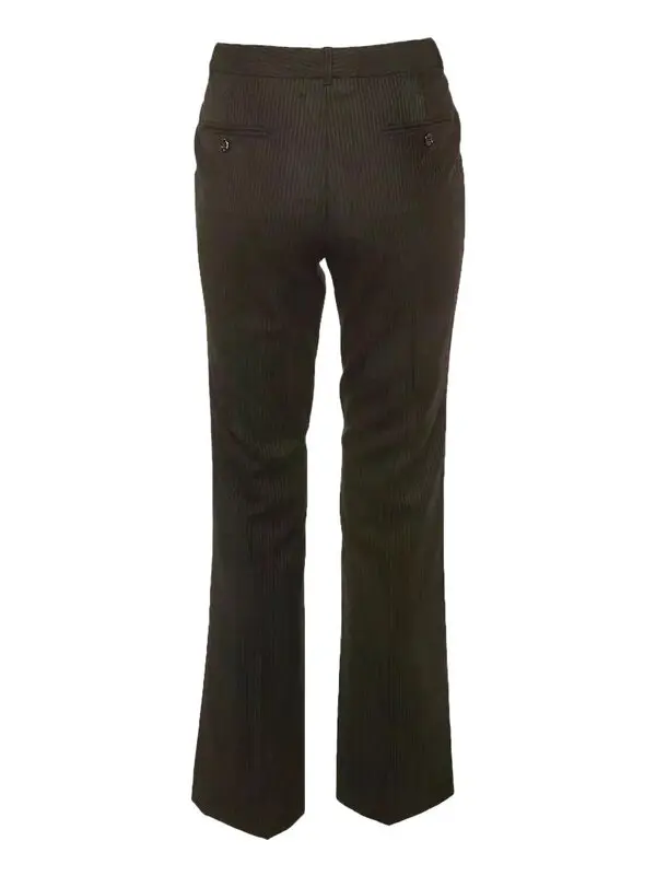 Dolce & Gabbana Pinstripe Straight-leg Trousers - Black