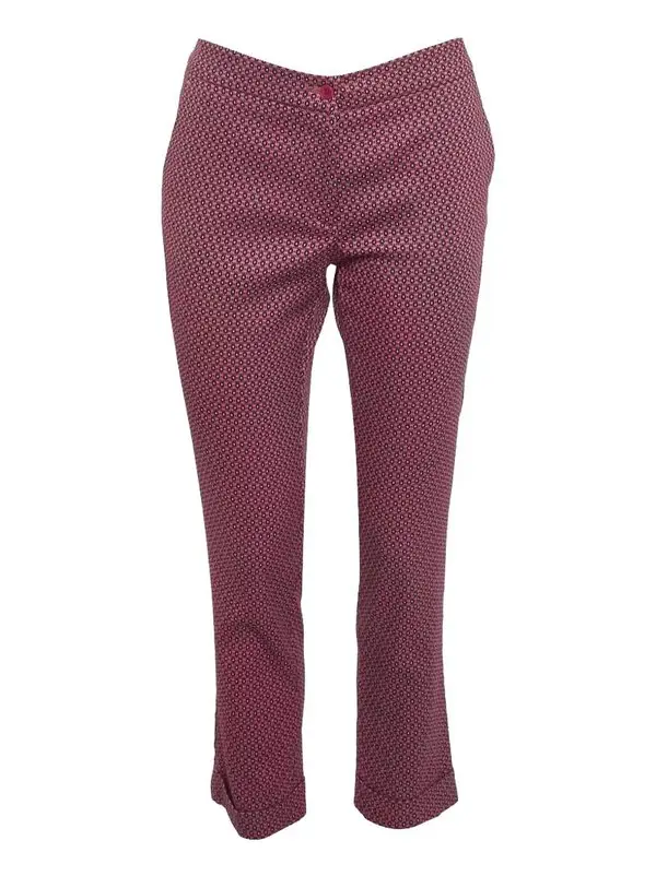 Etro Jacquard Straight-leg Trousers - Pink