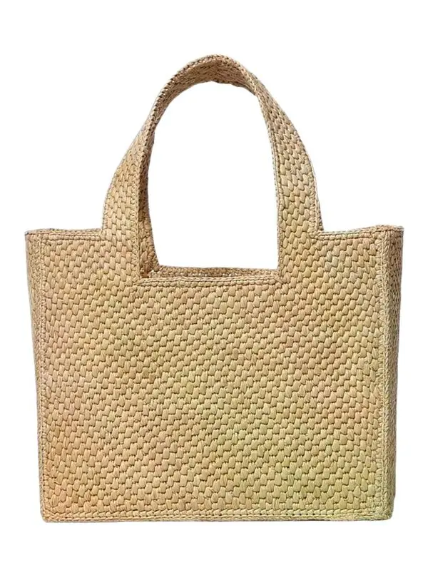 Loewe Embroidered Woven Tote Bag - Neutrals