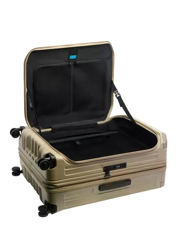 PIQUADRO Large Expandable Dual-opening Suitcase - Neutrals