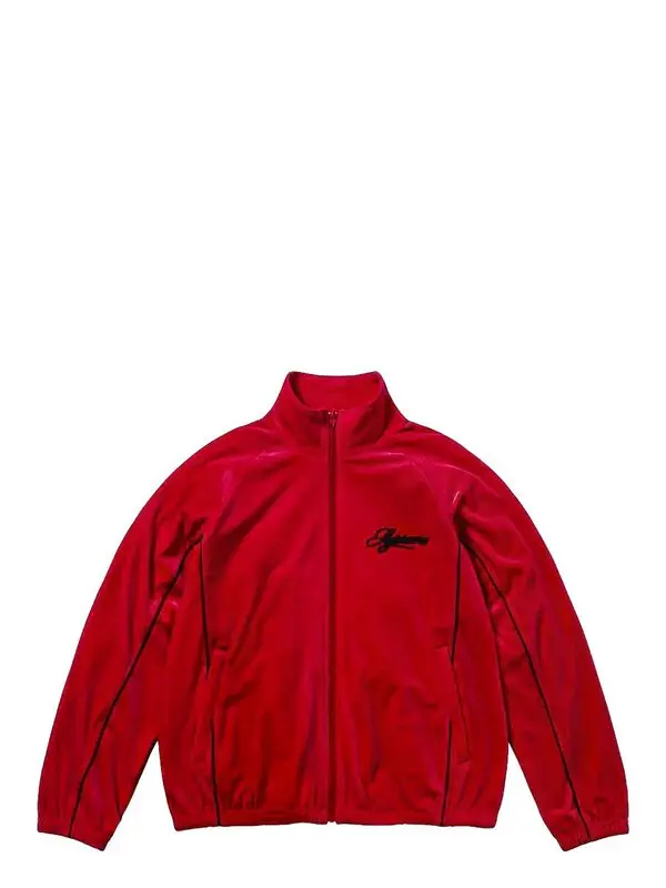 Supreme Long-sleeve Zip-up Track Jacket - Red