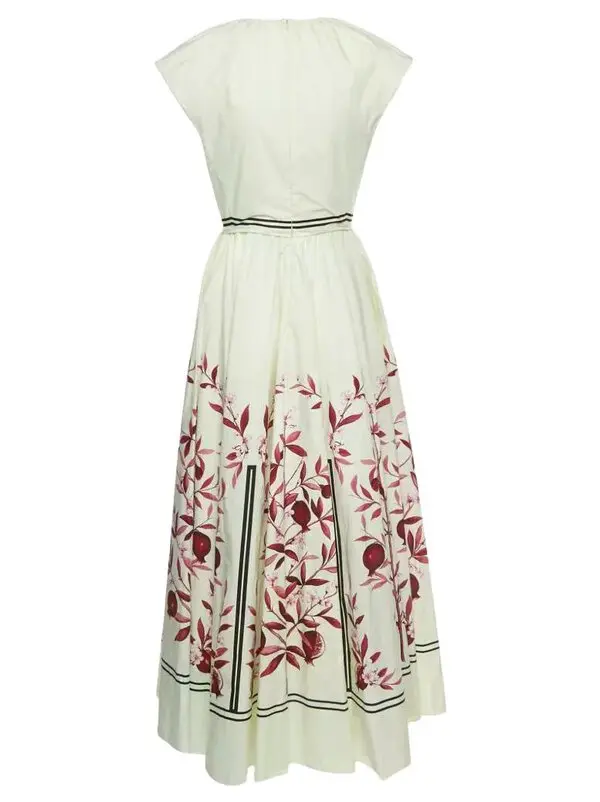 Giambattista Valli Floral Print Flared Maxi Dress - Neutrals