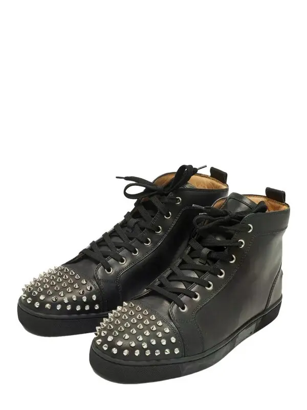 CHRISTIAN LOUBOUTIN Lou Spikes High-top Sneakers - Black