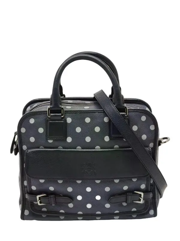 Loewe Cruz Polka Dot Satchel Bag - Blue